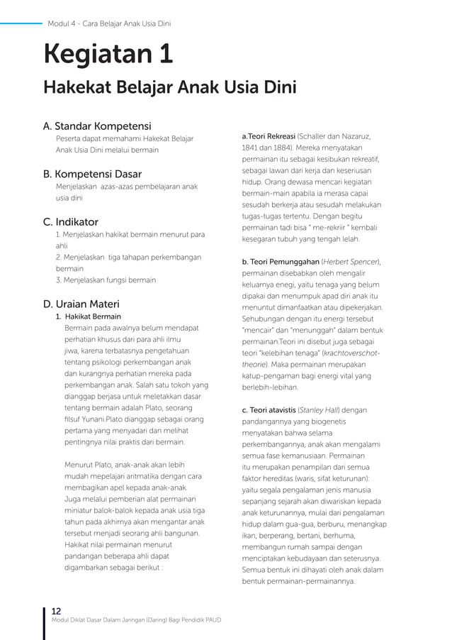 CARA BELAJAR ANAK USIA DINI | PDF