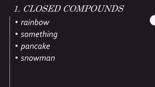 Compound and Blended Words | PPTX