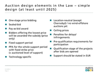 RECOMMENDATIONS FOR AN EFFICIENT AND EFFECTIVE AUCTION DESIGN IN ...