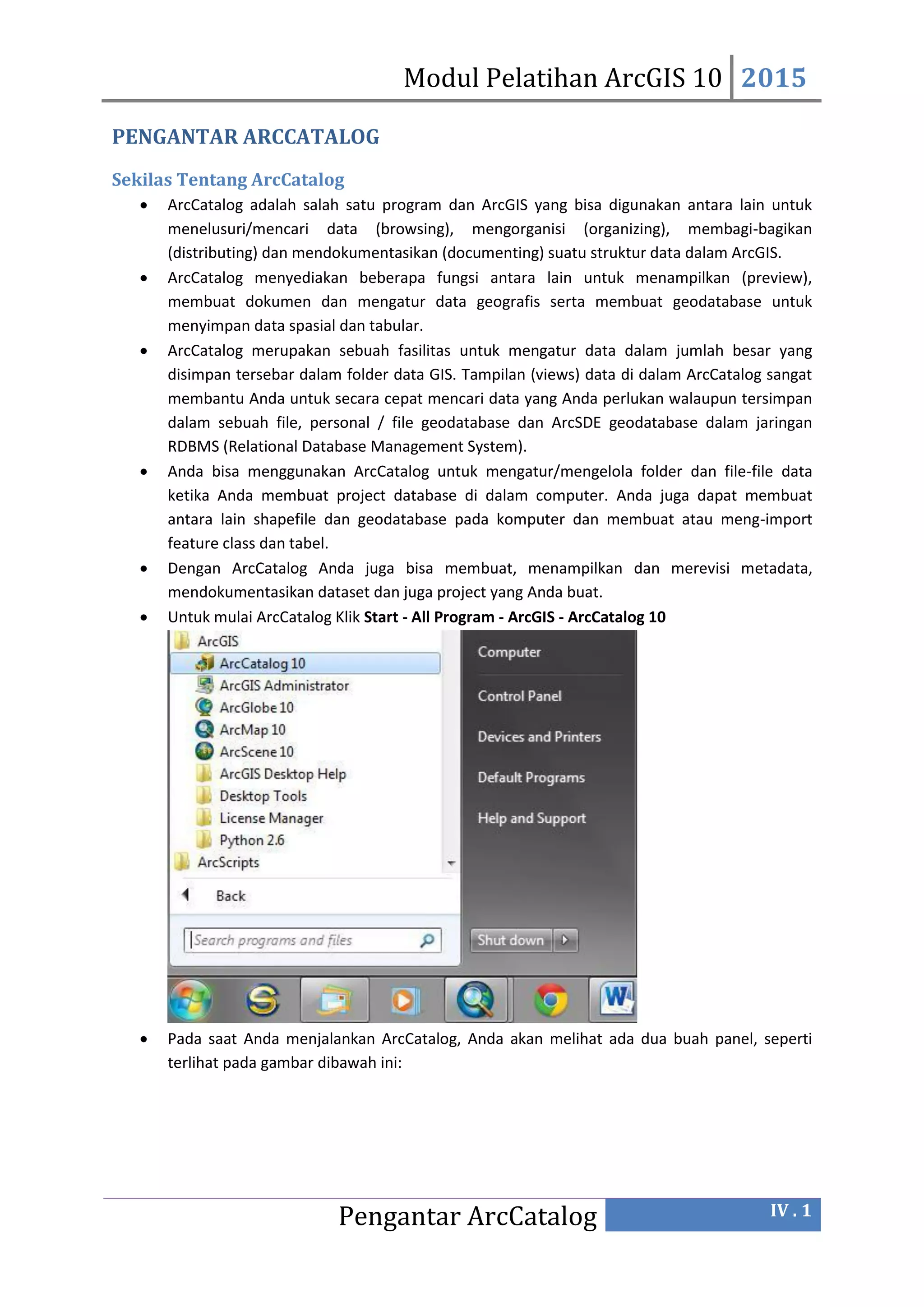 Pengantar ArcCatalog | PDF