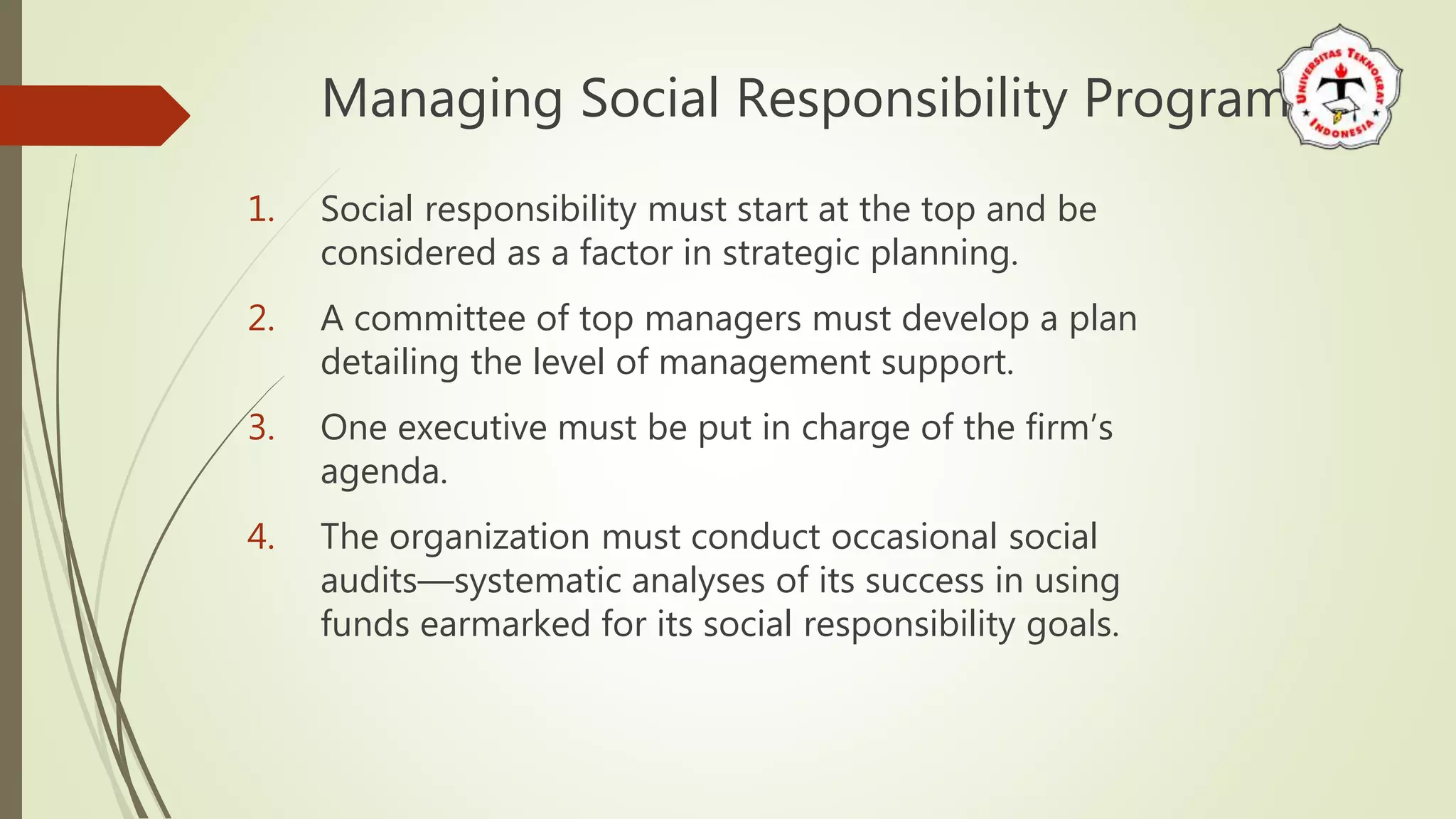 4. areas of social responsibility | PPT