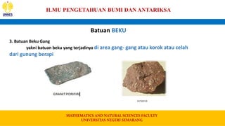 4.batuan dan mineral ILMU PENGETAHUAN BUMI DAN ANTARIKSA Nurul Faela ...