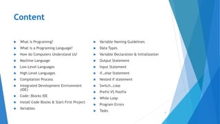 4. programing 101 | PPT