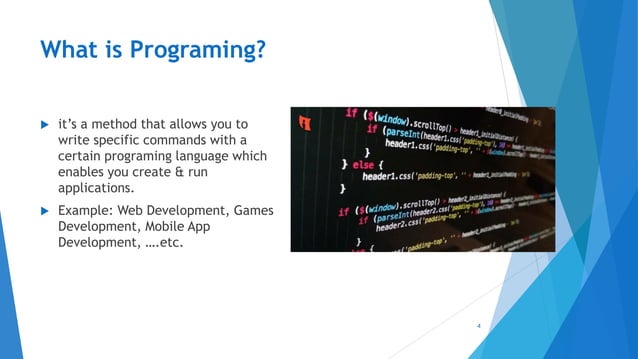 4. programing 101 | PPT