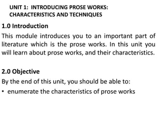 4. introducing prose works | PPT