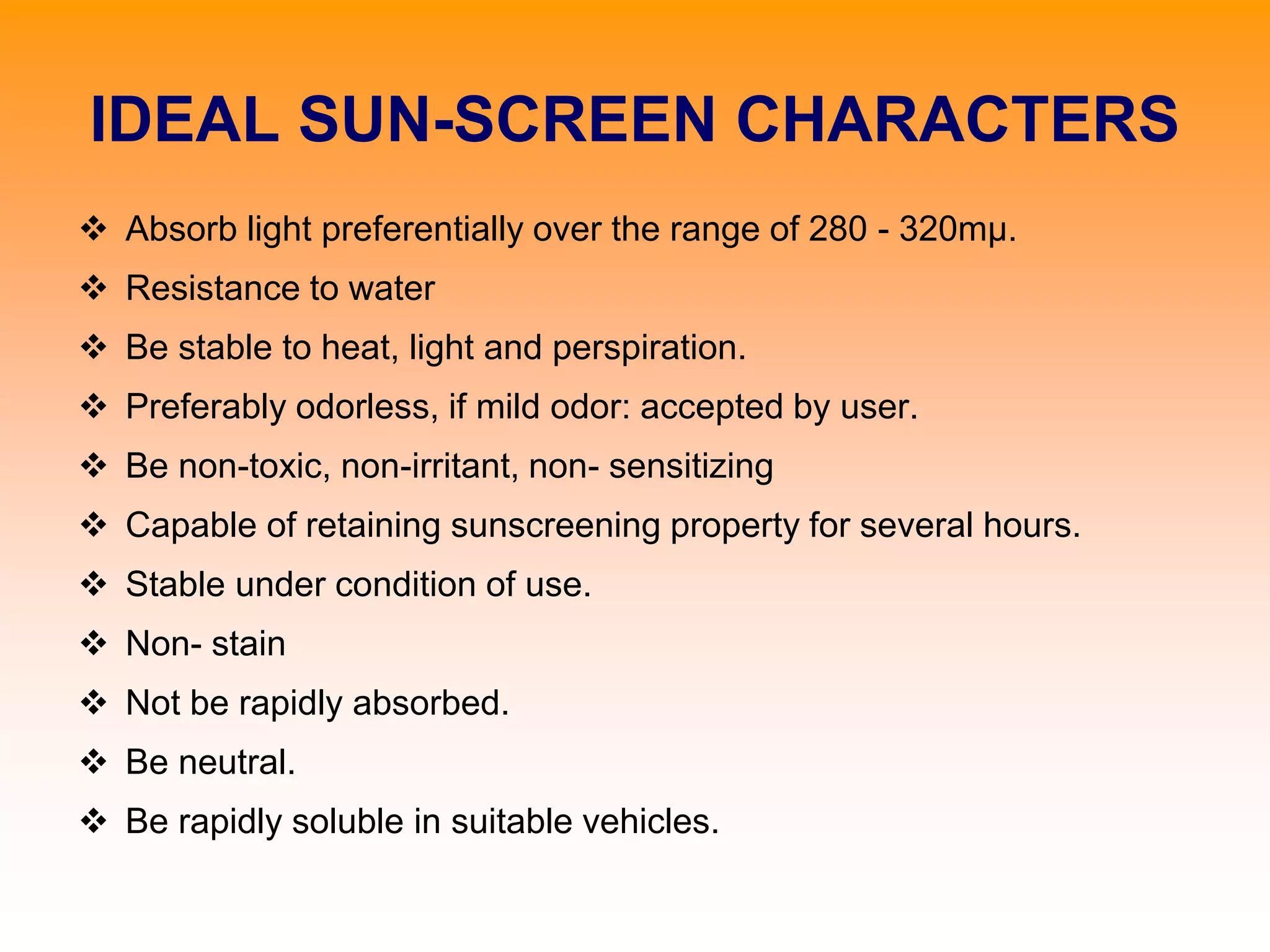 Sunscreen preparations | PDF