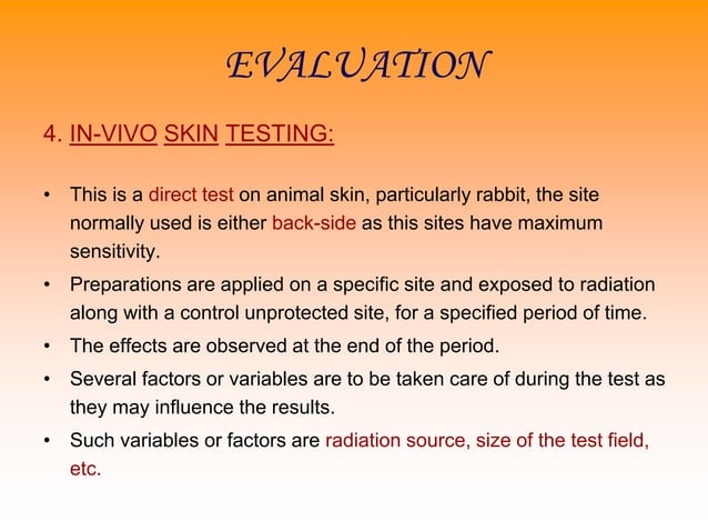 Sunscreen preparations | PDF