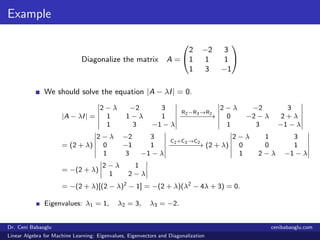 4. Linear Algebra for Machine Learning: Eigenvalues, Eigenvectors and ...