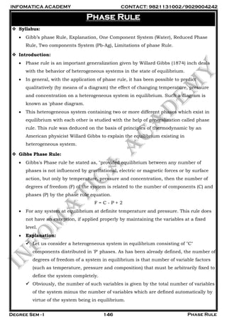 4. phase rule | PDF