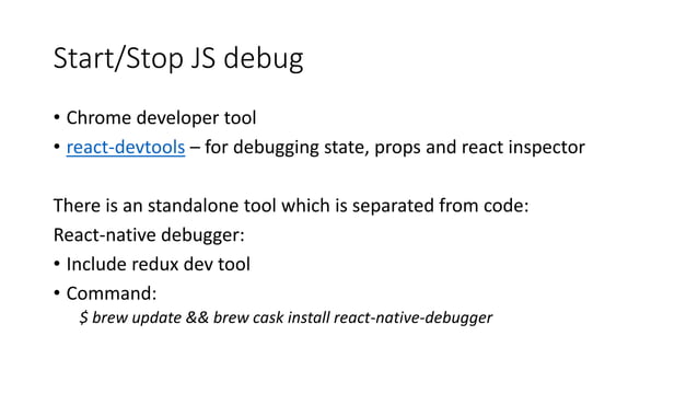 4 React Native Debugging Ppt
