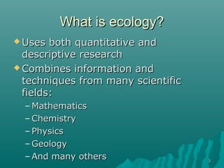 4. chapter 2 principles of ecology | PPT