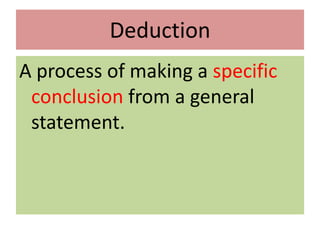 4.6 deduction and induction | PPTX