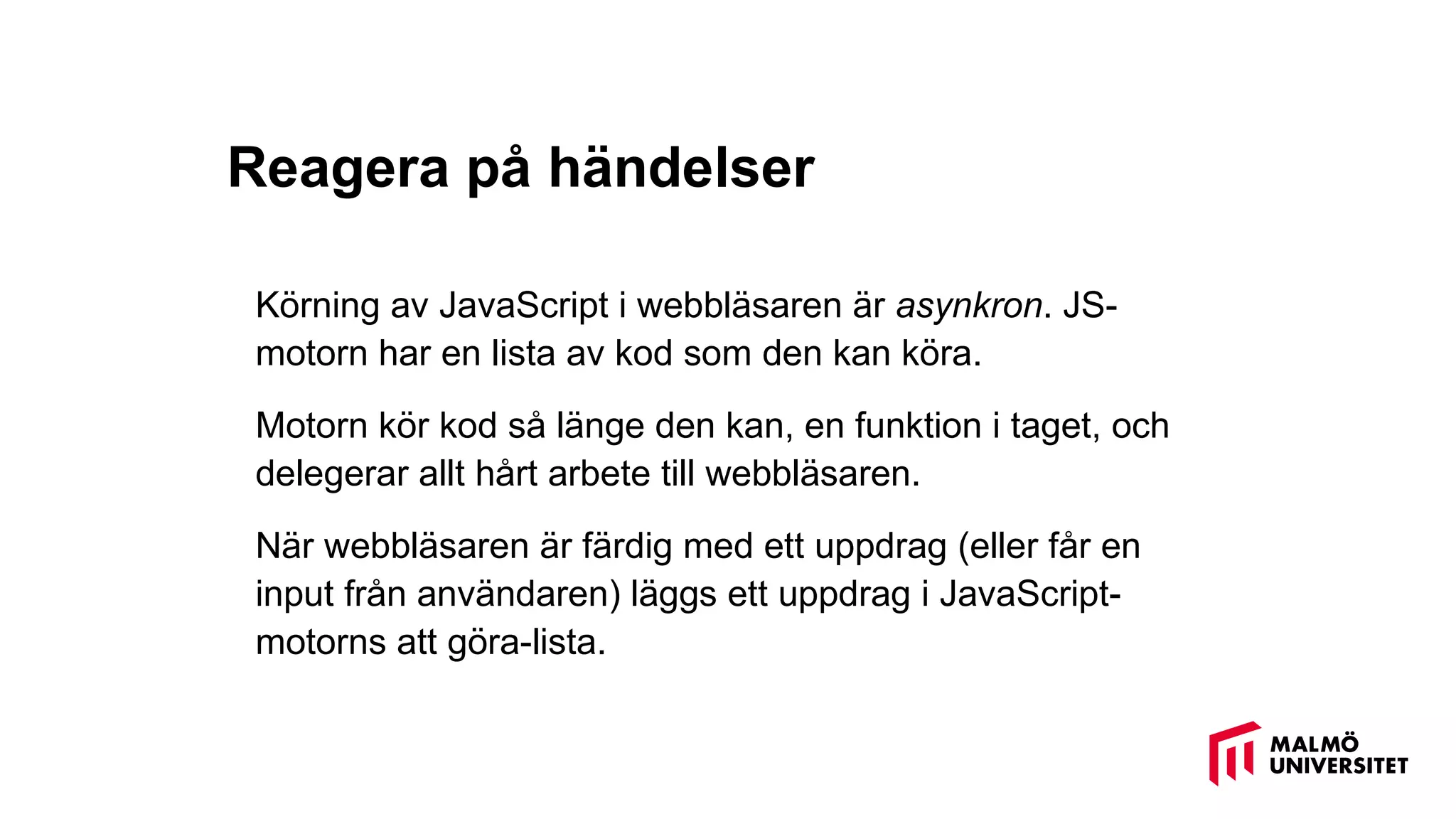 JavaScript och DOM | PPT
