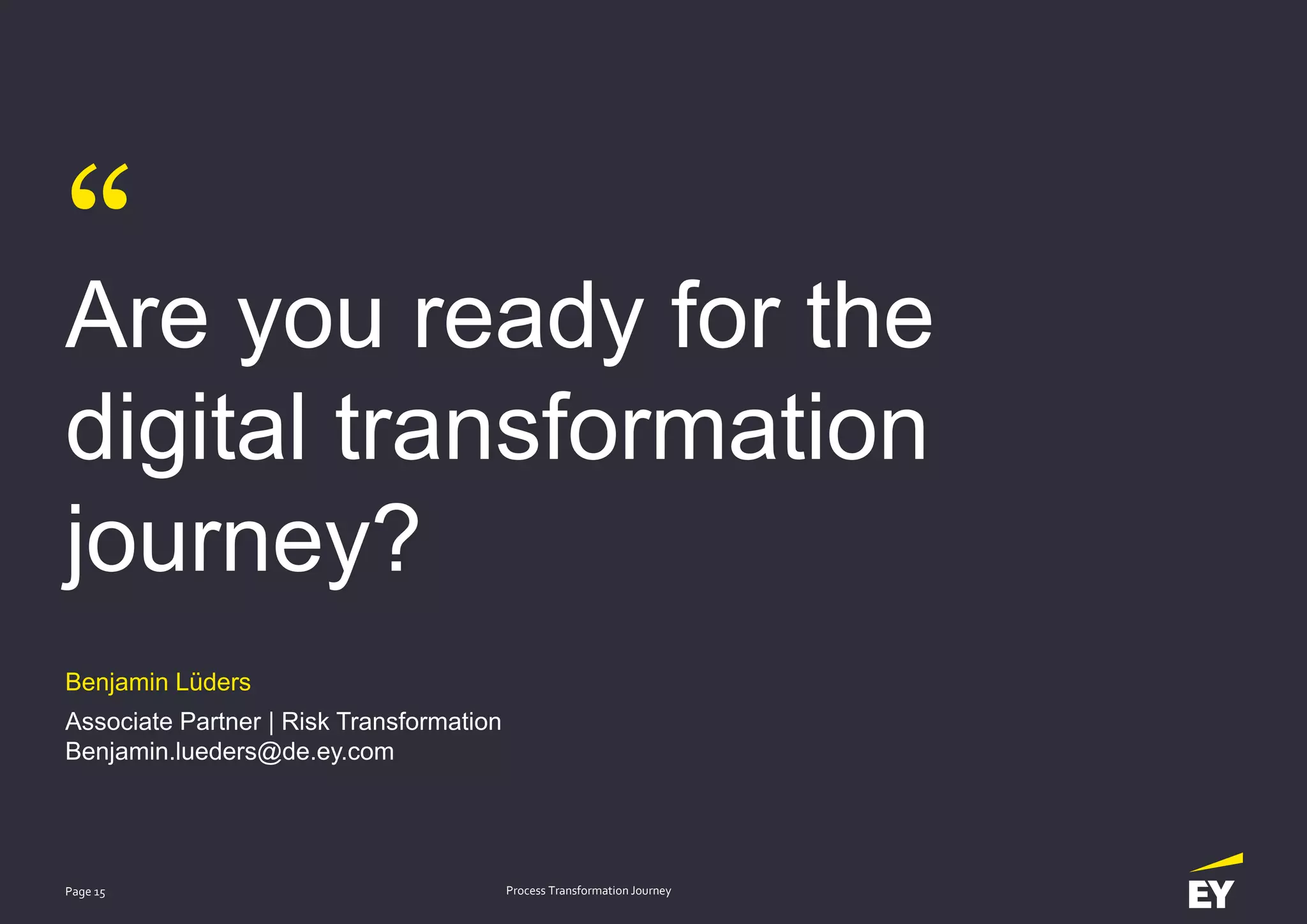 Process Transformation Journey – The Digital Enabler Process Mining | PPTX