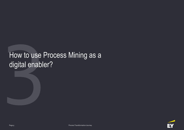 Process Transformation Journey – The Digital Enabler Process Mining | PPTX