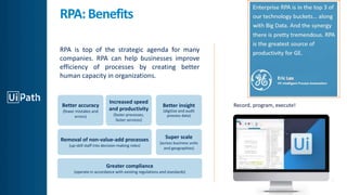 Achieving Business Transformation with UiPath RPA | PPTX | Internet ...