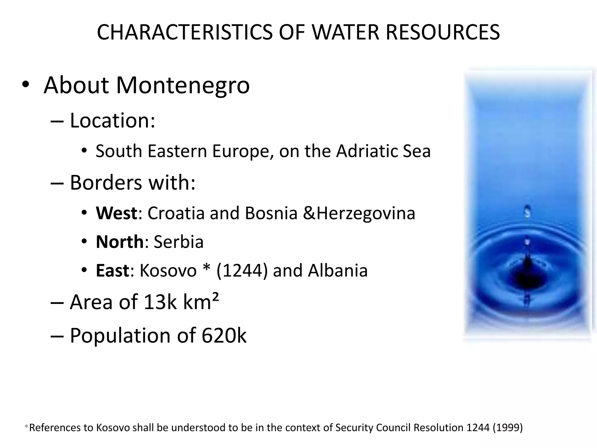 Water Management in Montenegro | PPTX