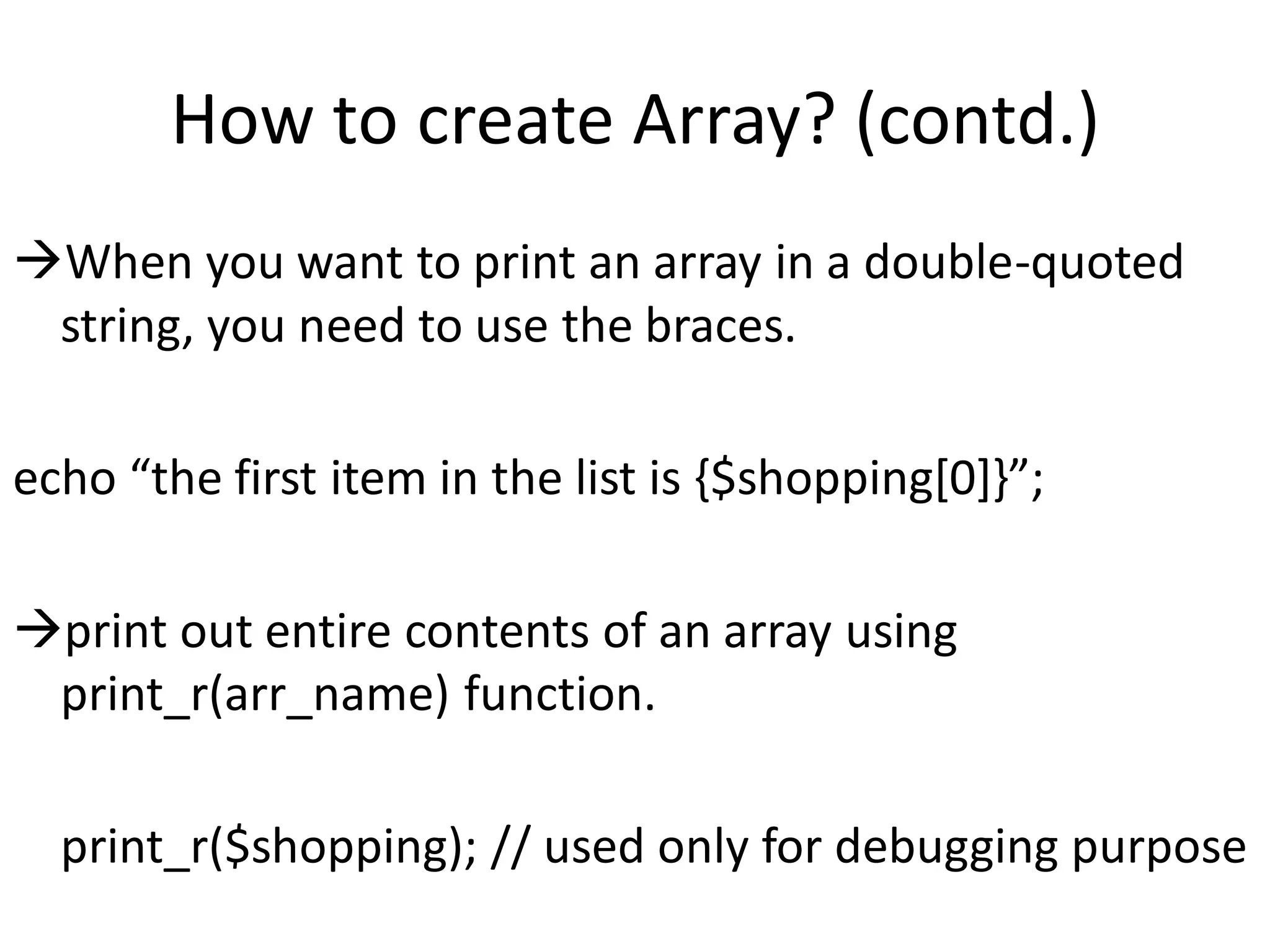 41 Php Arrays Ppt