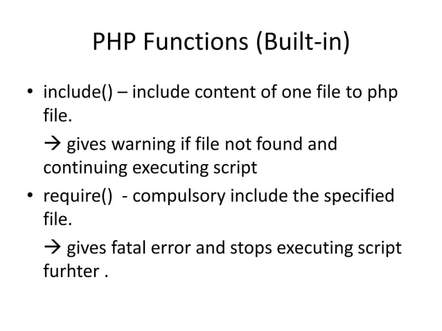 4.2 PHP Function | PDF
