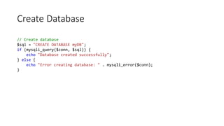 4.3 MySQL + PHP | PPT