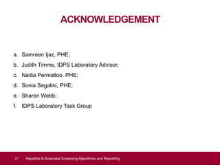 4. Samir Dervisevic hepatitis b antenatal screening algorithms and ...