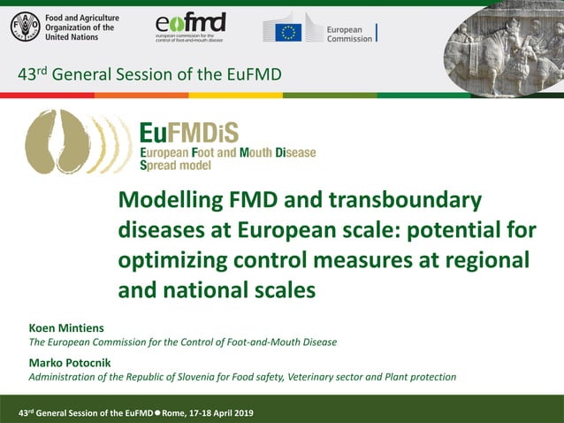 GS43_04. Modelling FMD and transboundary diseases at European scale ...