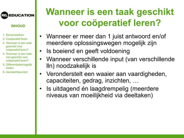 PPT omschrijving cooperatief leren | PPT