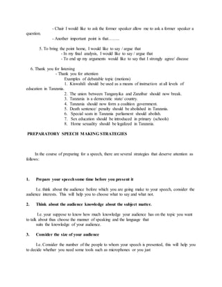 SPEAKING SKILLS | DOCX
