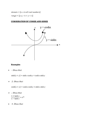 HYPERBOLIC FUNCTION | DOCX