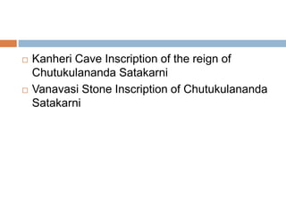 The Satavahanas | PPTX