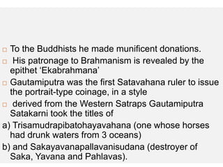 The Satavahanas | PPTX