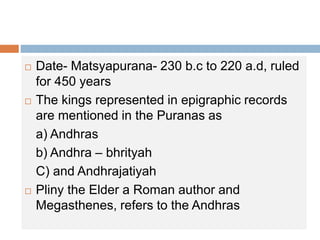 The Satavahanas | PPTX