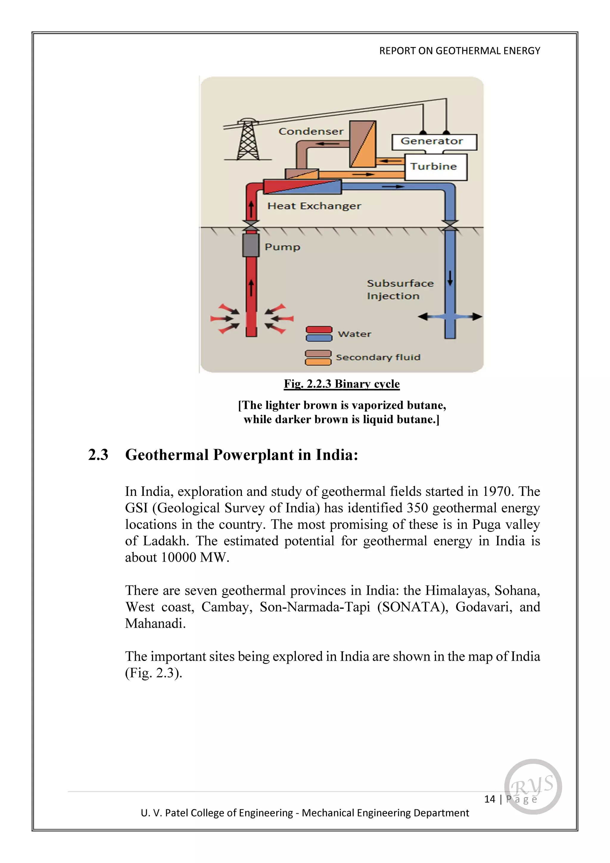 Geothermal Energy Power Plant Report | PDF