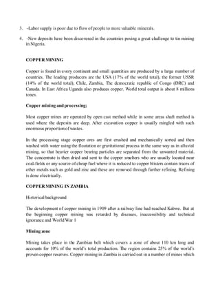 SUSTAINABLE MINING MINERAL EXTRACTION (MINING INDUSTRY) | PDF