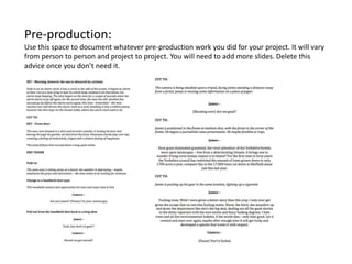 4. pre production(1) | PPT