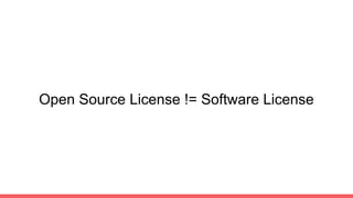Open Source and the License | PPT