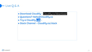 Cloudify 4.6 highlights webinar | PPT