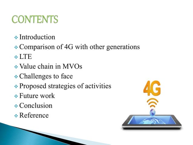 MOBILE VIRTUAL NETWORK OPERATOR STRATEGY FOR MIGRATION TOWARDS 4G | PPTX