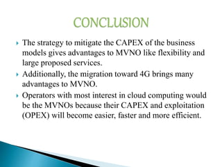 MOBILE VIRTUAL NETWORK OPERATOR STRATEGY FOR MIGRATION TOWARDS 4G | PPTX