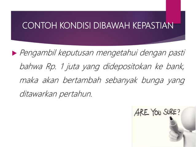 Sistem Penunjang Keputusan [Teori Pengambilan Keputusan] | PPTX