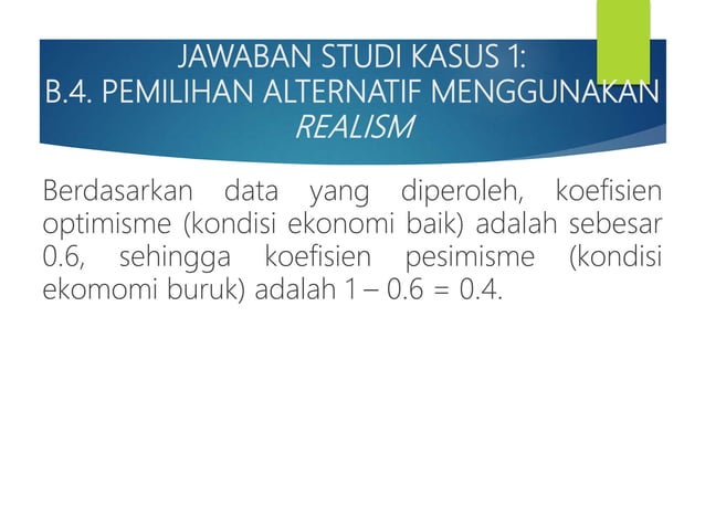 Sistem Penunjang Keputusan [Teori Pengambilan Keputusan] | PPTX
