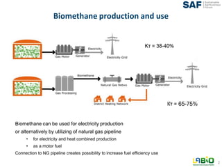 Study on incentives for production and utilization of biomethane | PDF