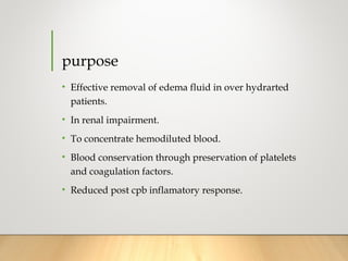 4.hemo filtration & blood conservation technique | PPT