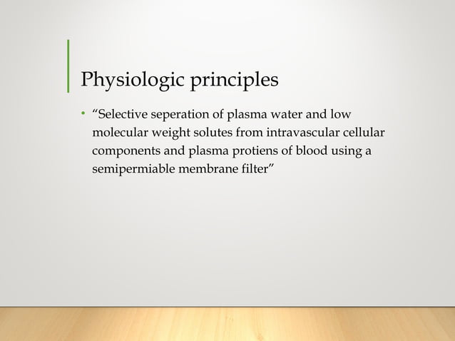 4.hemo filtration & blood conservation technique | PPT