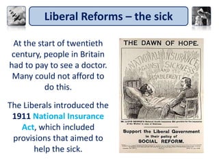Making of Modern Britain 1880-1951 - liberal reforms (the sick) | PPT
