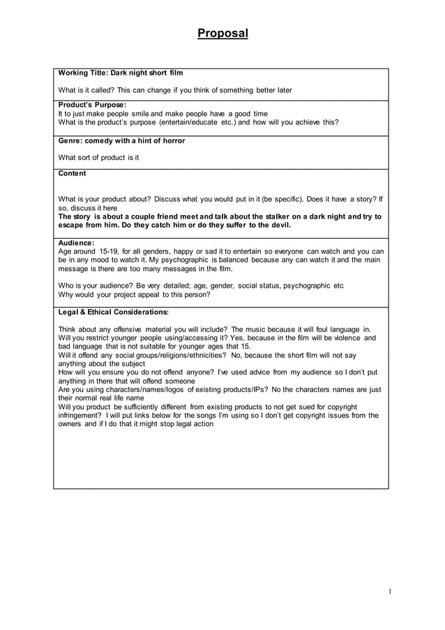 4. proposal | DOCX | Young Adult | Genres