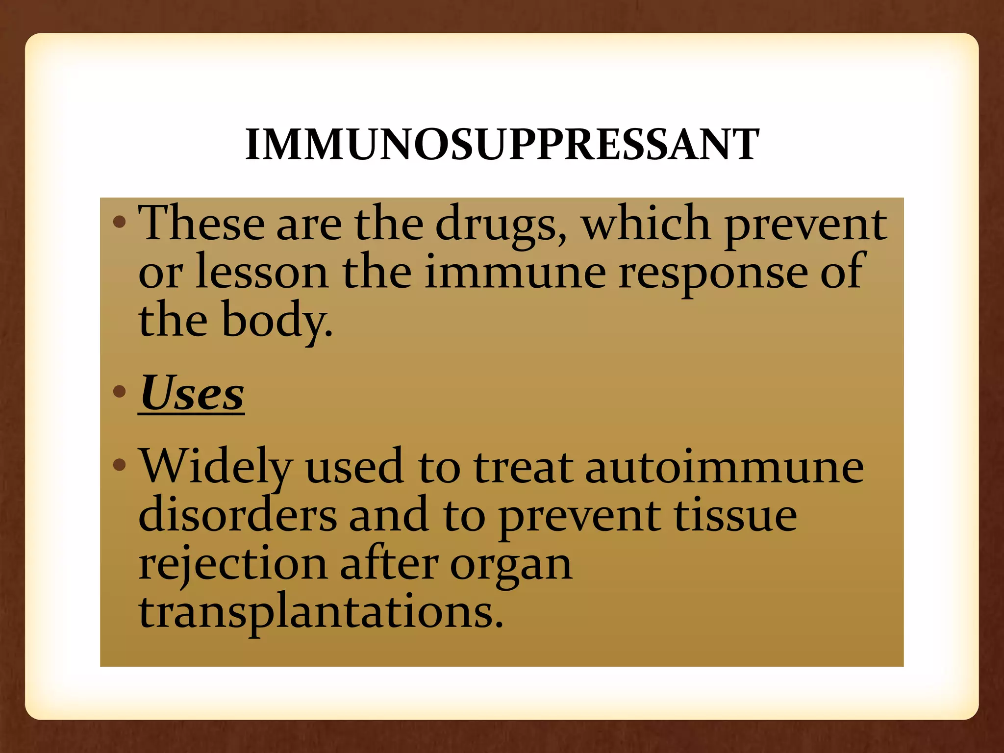 Immunosuppressants | PDF