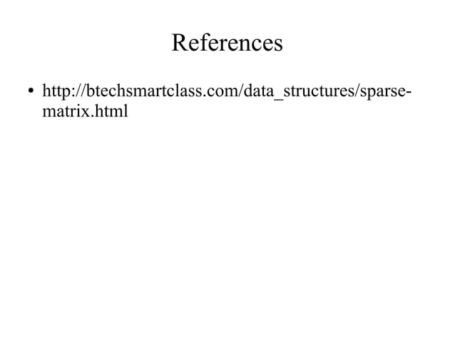 sparse matrix in data structure | PDF sparse matrix in data structure | PDF