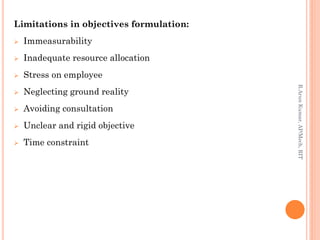 Objectives and setting objectives | PDF
