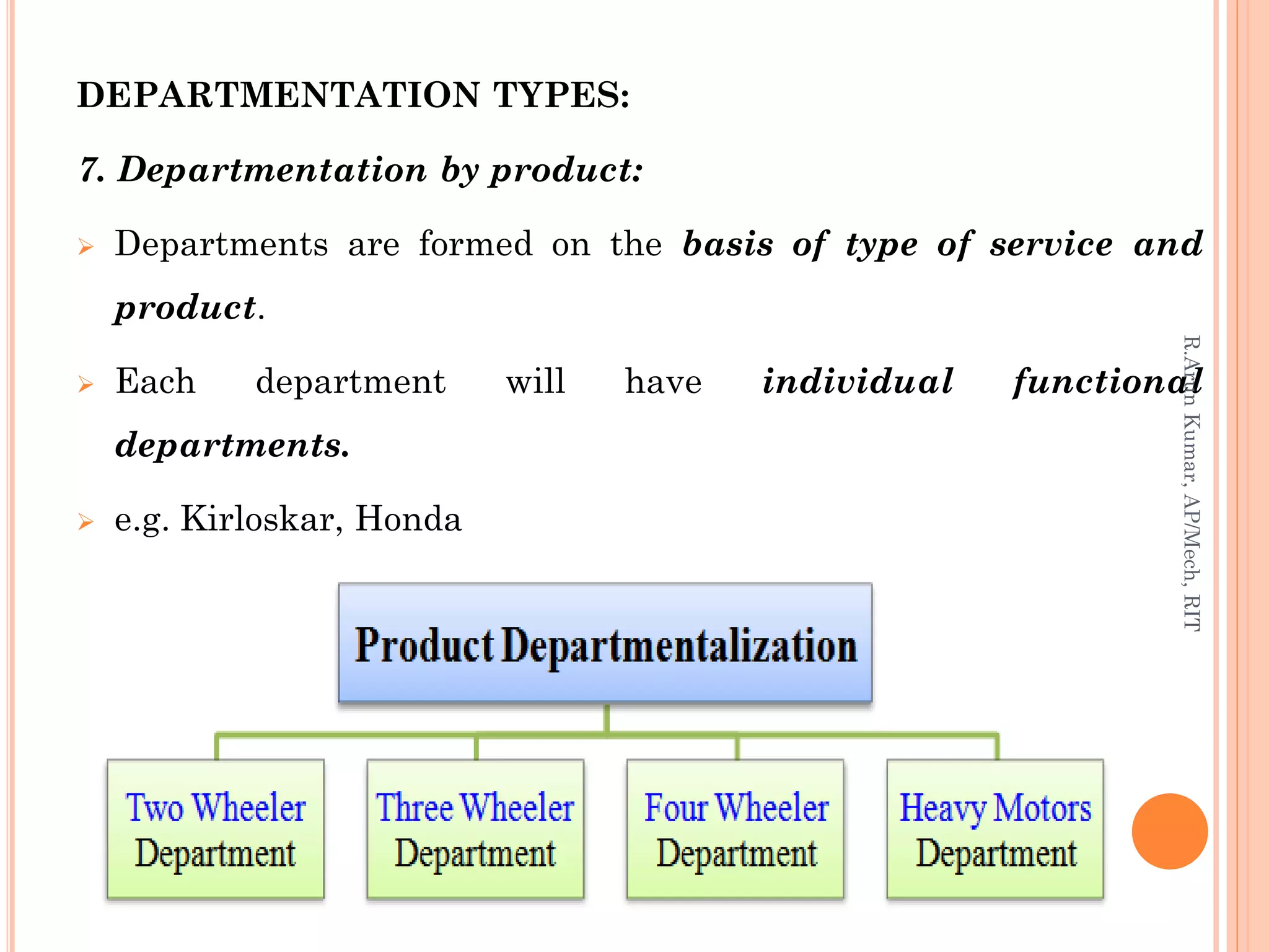 Line and staff authority, departmentalization | PDF